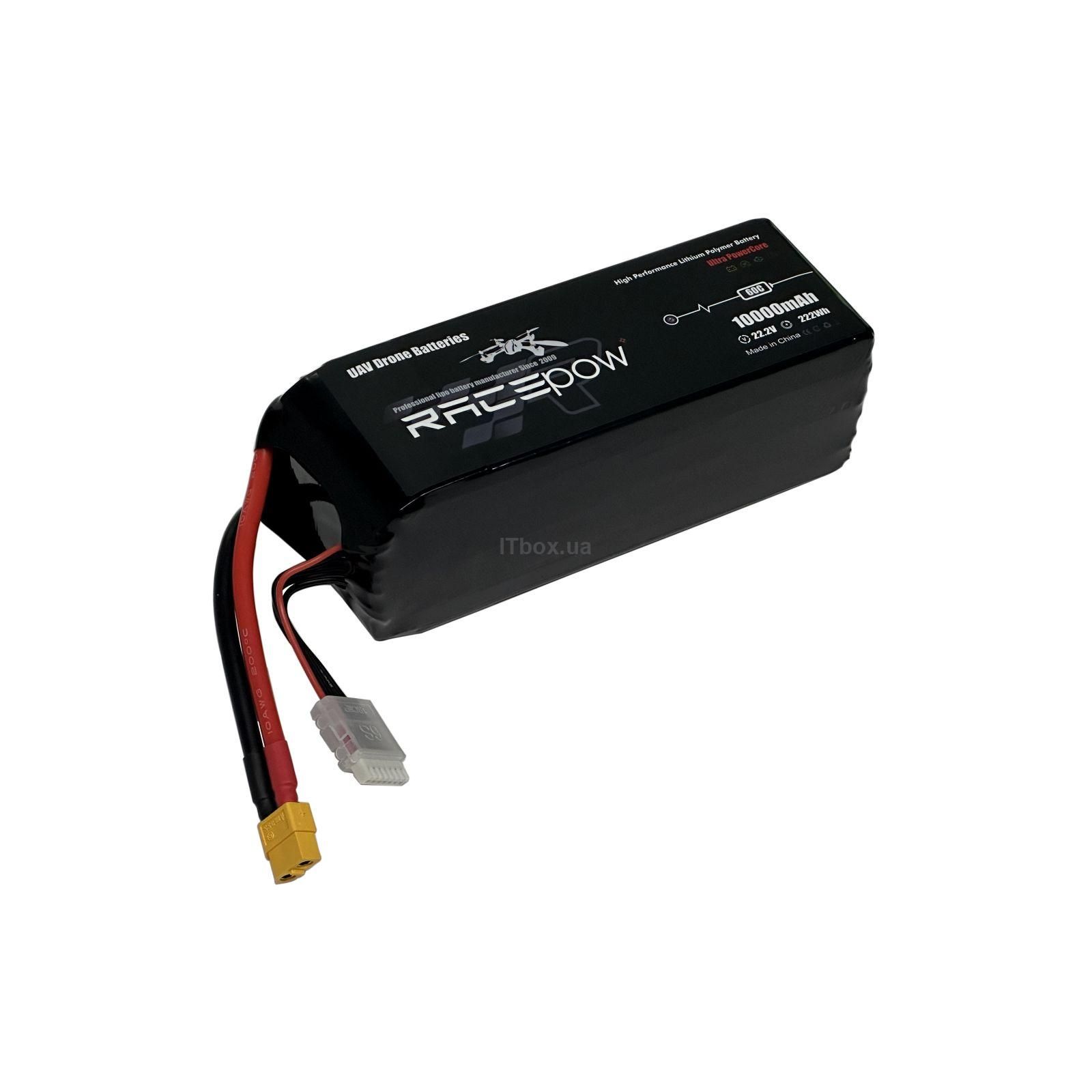 RacePow Lipo 6s 10000mAh 60C XT60 10000mAh-6s-60C ⏩ Купити ...