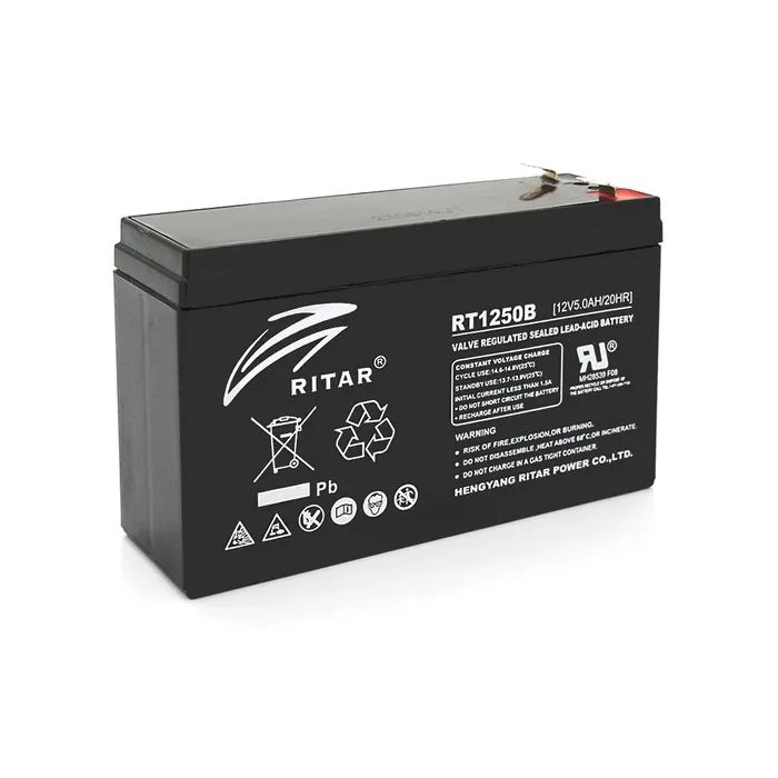Ritar AGM RT1250, 12V-5Ah RT1250BL ⏩ Купити Батарею до ДБЖ Ritar AGM ...